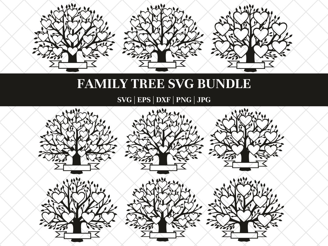 Family Tree Svg Bundle, Tree of Life Svg, Family Tree Branch, Cut Files ...
