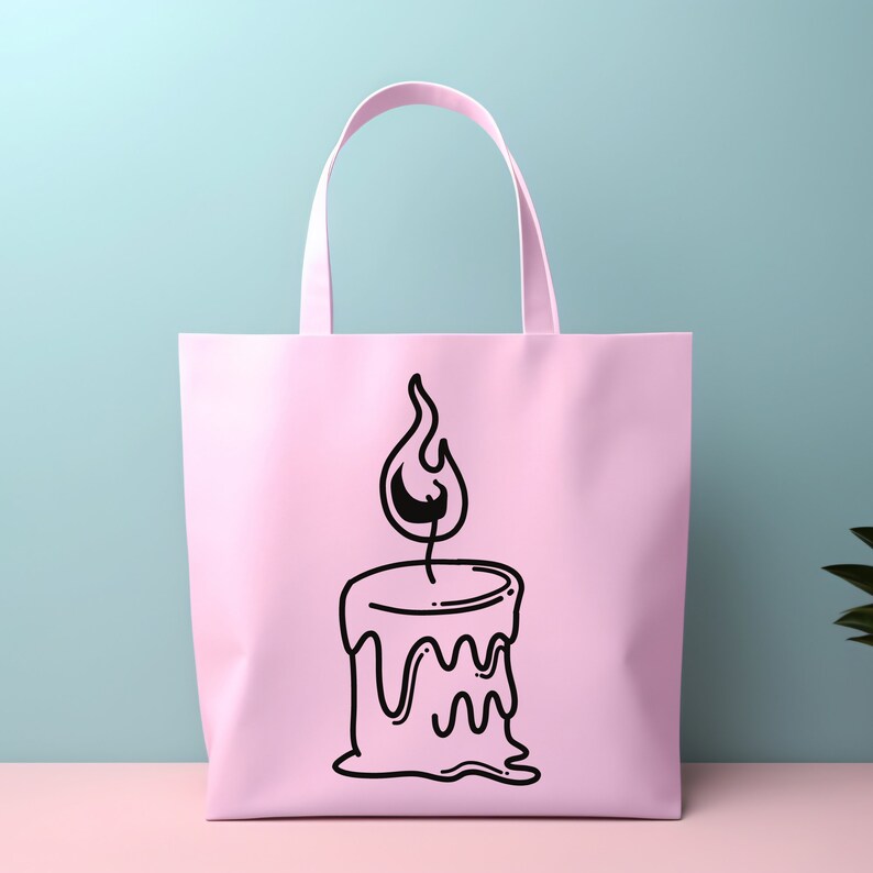 Candle Clipart Scented Candle SVG, Aromatherapy Clipart, Black and ...