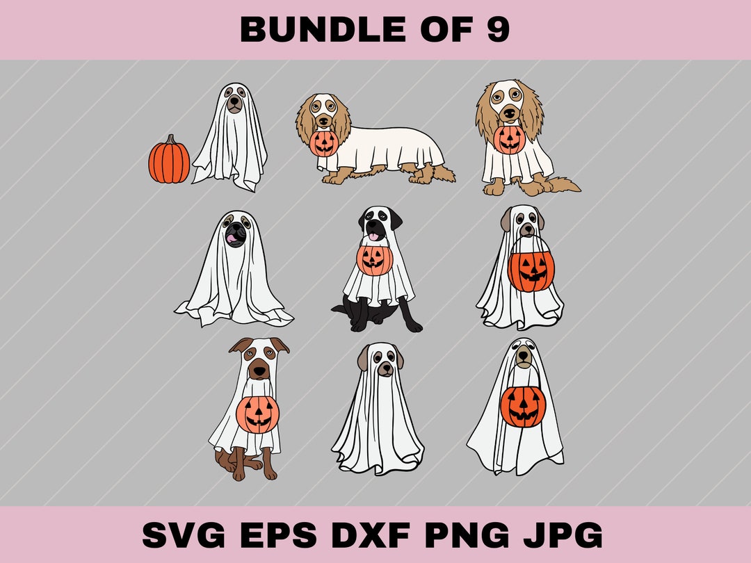 Сute Ghost Dog Svg, Boo Svg, Halloween Svg, Files for Cricut ...