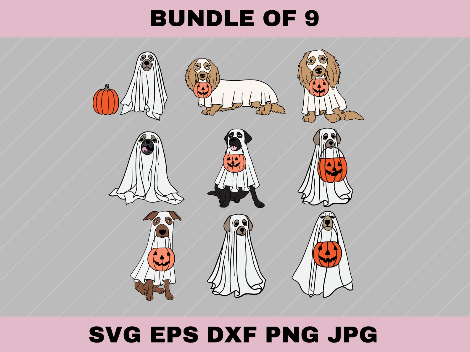 Сute Ghost Dog Svg, Boo Svg, Halloween Svg, Files for Cricut ...