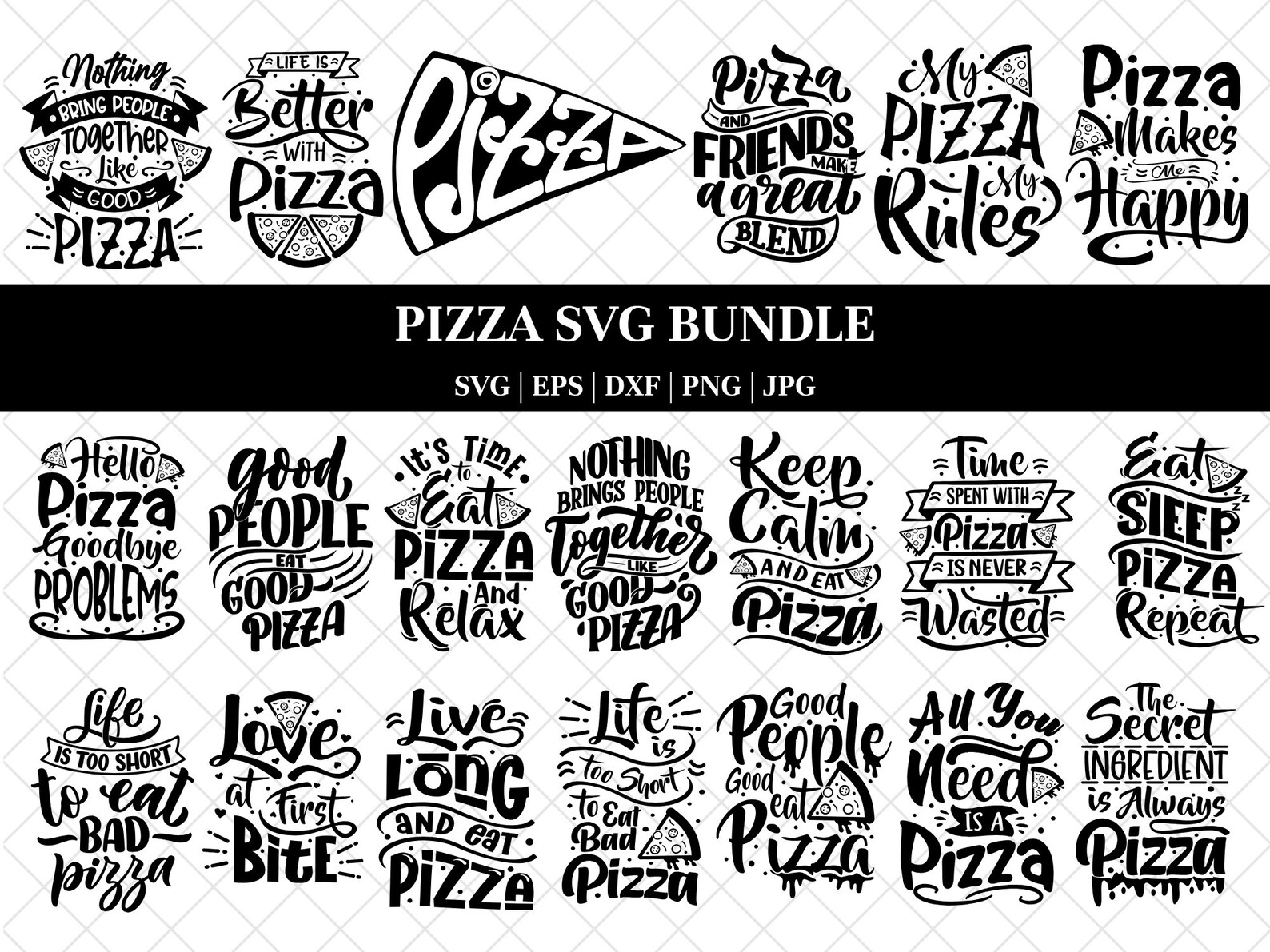 Pizza SVG, Pizza Bundle SVG, Pizza Sayings SVG, Pizza Clipart, Pizza ...