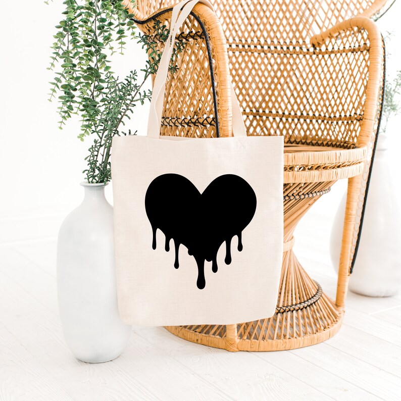 Corazón derretido SVG, imágenes prediseñadas de corazón goteando negro ...