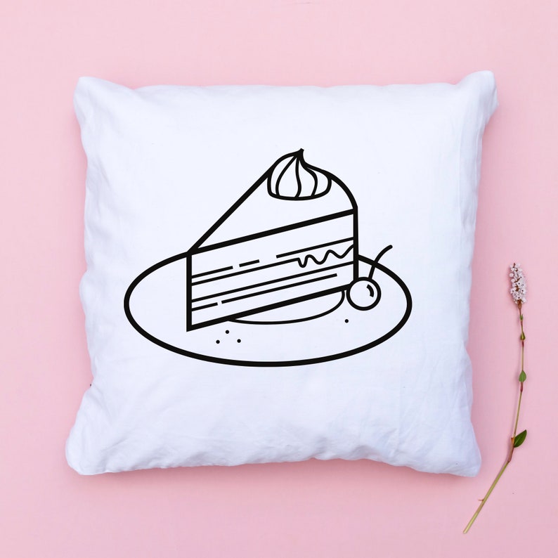 Rebanada de pastel SVG, Archivos SVG para Cricut, Imágenes Prediseñadas ...
