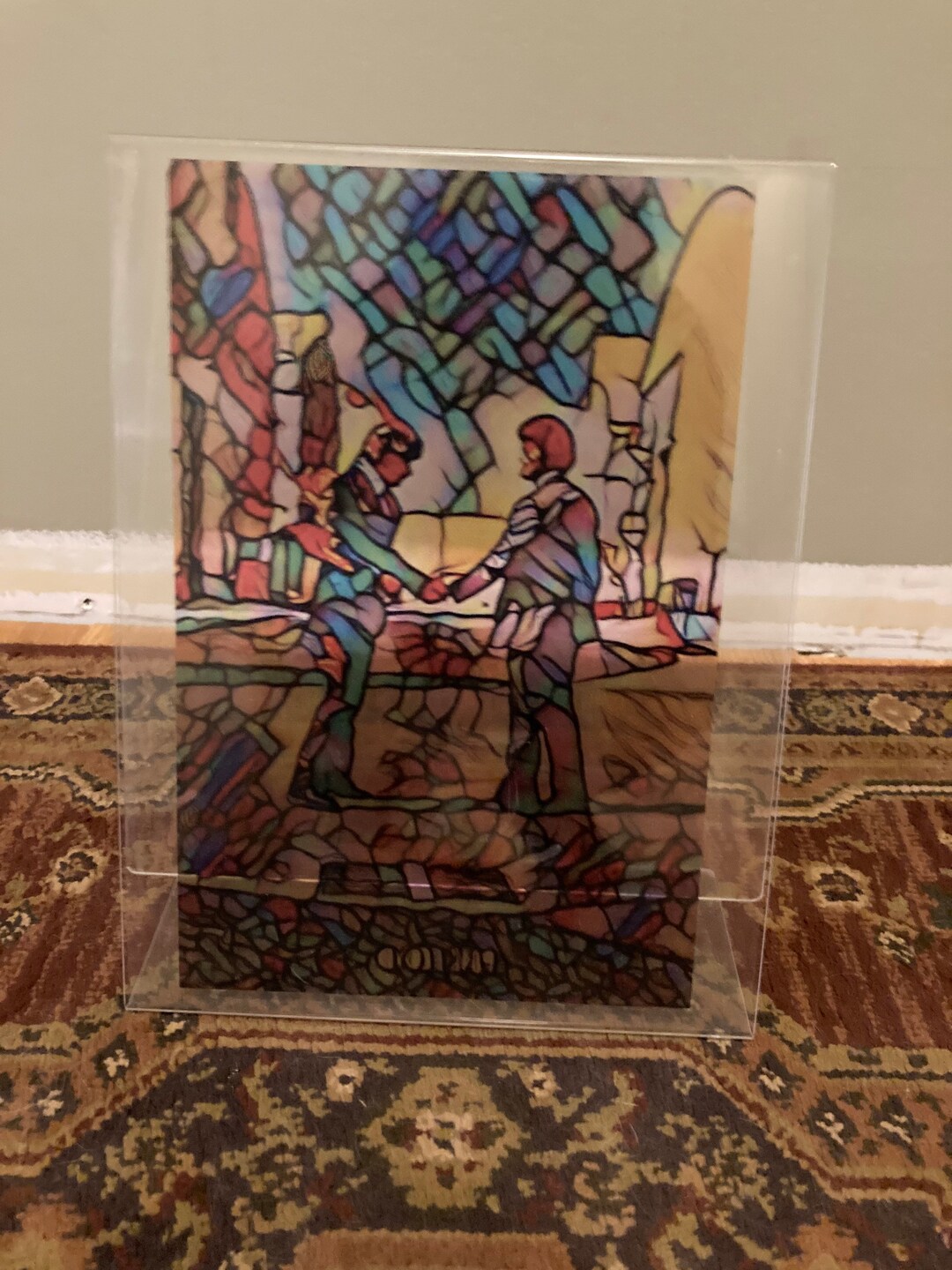 Transparent Stained Glass Projection Piece Pink Floyd Art Wish You Were ...