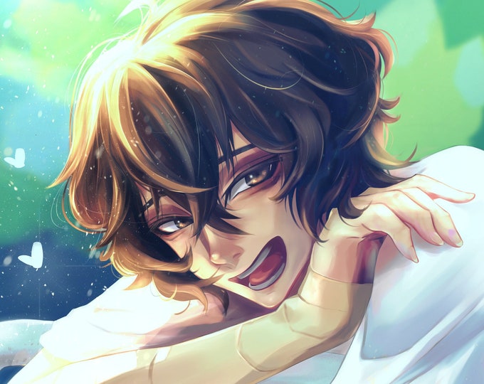 Fanart Summer Osamu Dazai BSD Print | Bungo Stray Dogs Lights Inspired ...