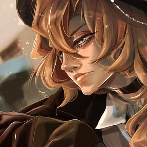 Fanart Nakahara Chuuya | Bungou Stray Dogs Fanart Print - Etsy