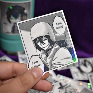 MANGA PANEL Holographic — Bungou Stray Dogs Stickers — Anime BSD Dazai ...