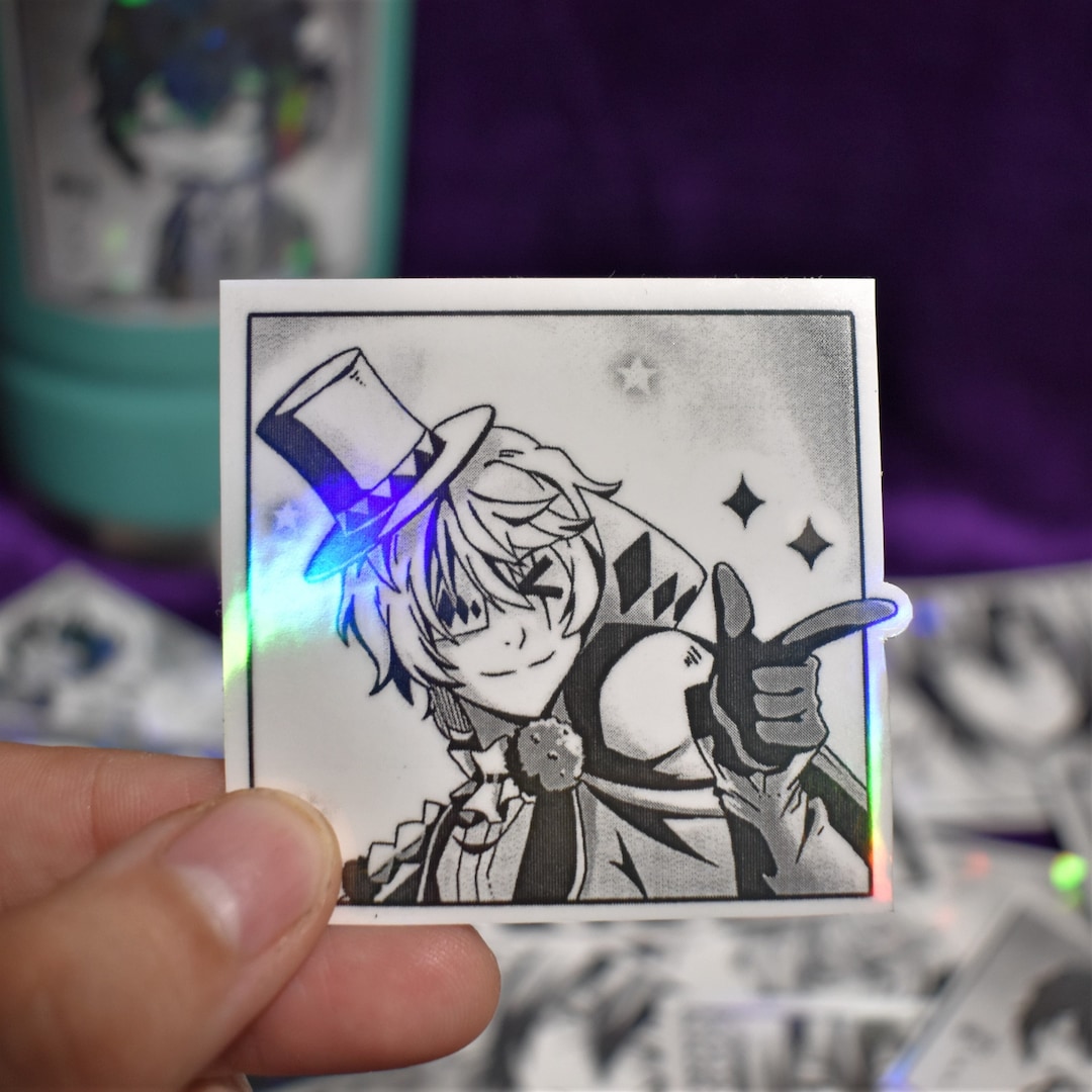 MANGA PANEL Holographic — Bungou Stray Dogs Stickers — Anime BSD Dazai ...