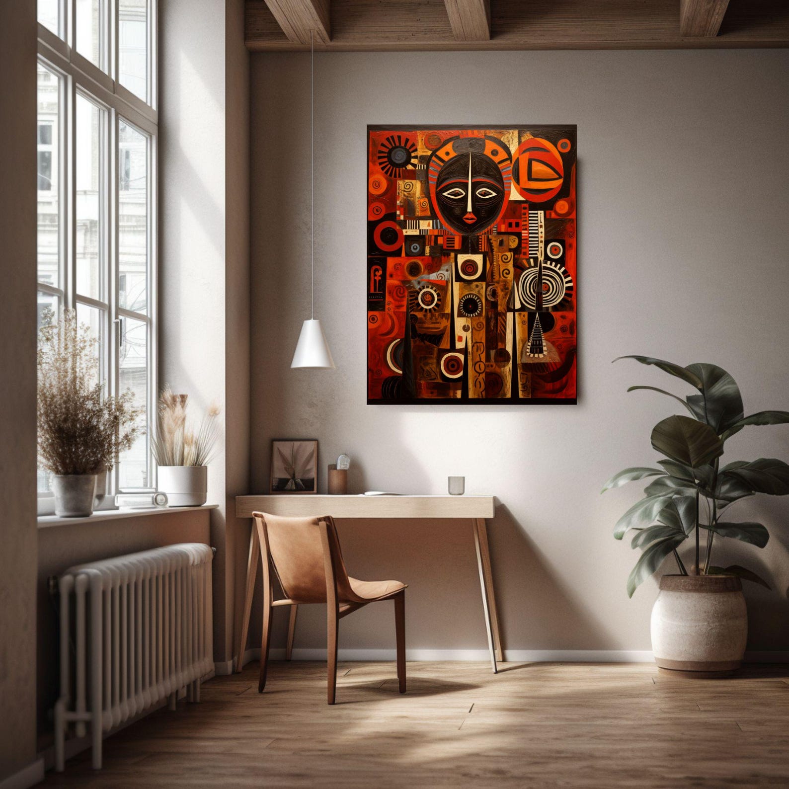 Stunning Afroart Silk Poster Prints, Digital Painting by African ...