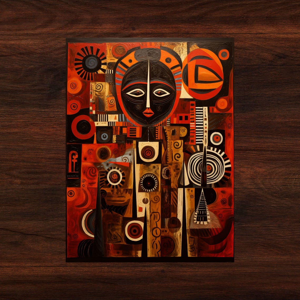 Stunning Afroart Silk Poster Prints, Digital Painting by African ...