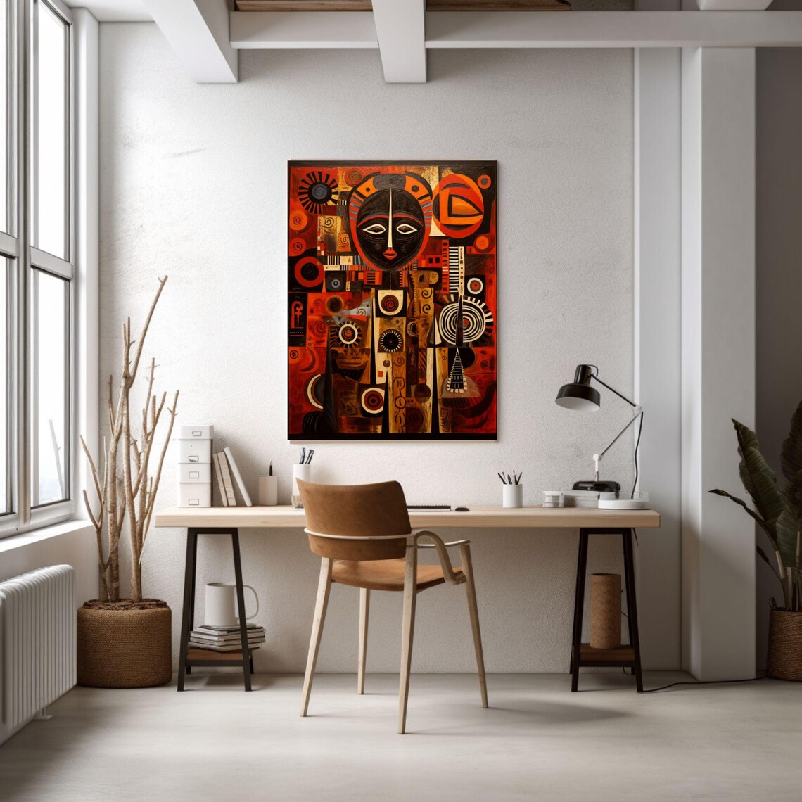 Stunning Afroart Silk Poster Prints, Digital Painting by African ...
