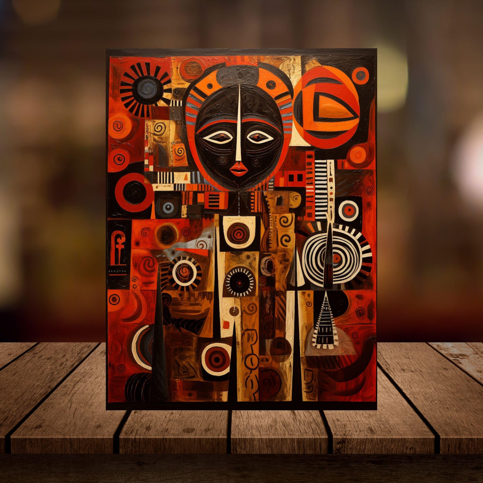 Stunning Afroart Silk Poster Prints, Digital Painting by African ...