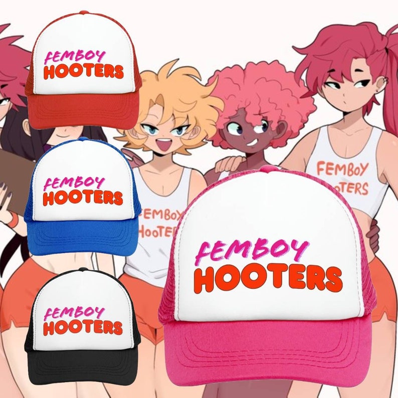 Femboy Hooters Mesh Cap Femboy Clothes Weeb Meme Femboys Hats LGBTQIA ...