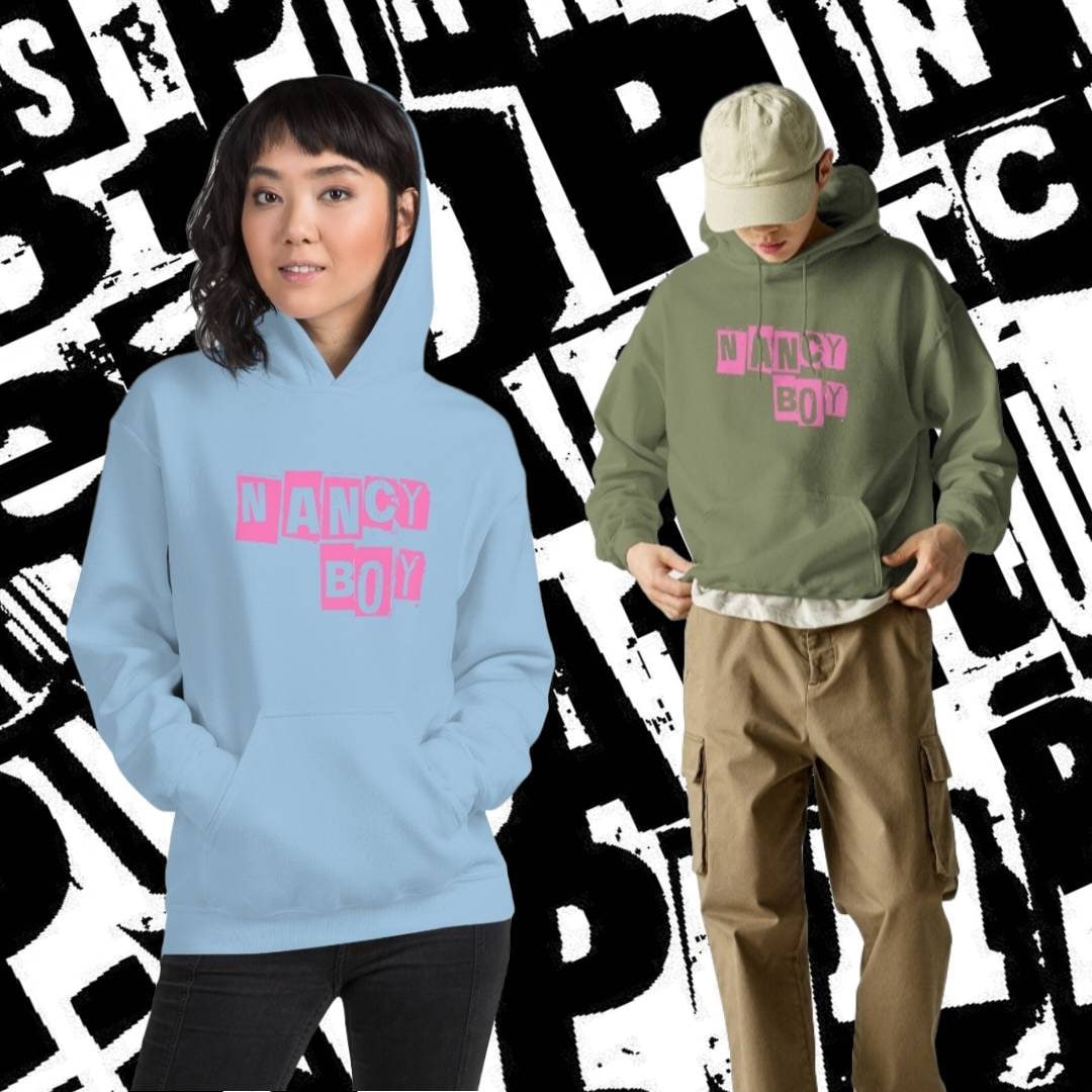 Nancy Boy Hoodie Punk Aesthetic LGBTQIA Femboys Sissies Twink Gifts ...