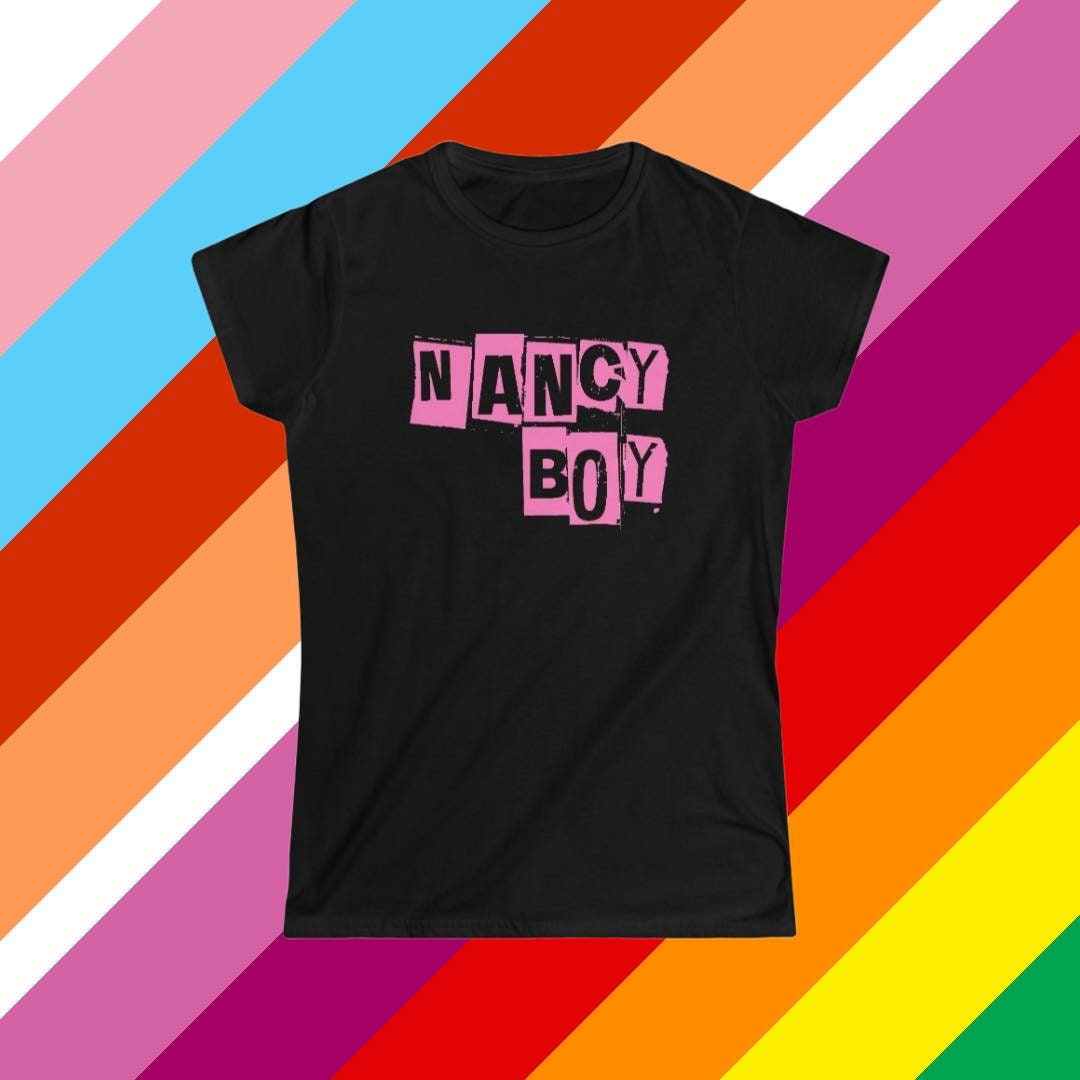 Nancy Boy Feminine Cut T-shirt - Femboy Clothes - Punk Aesthetic ...