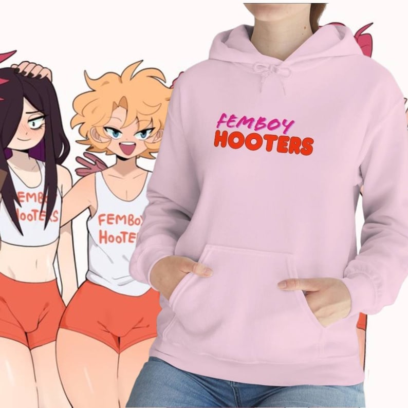 Femboy Hooters Hoodie Femboy Clothes Sissy Sissies Femboy Meme - Etsy