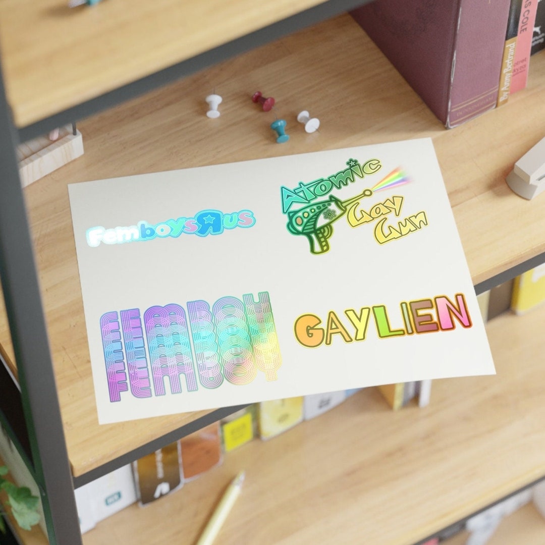 Super Gay Sticker Sheet #3 - Femboy - Femboys R Us - Gaylien - Atomic ...