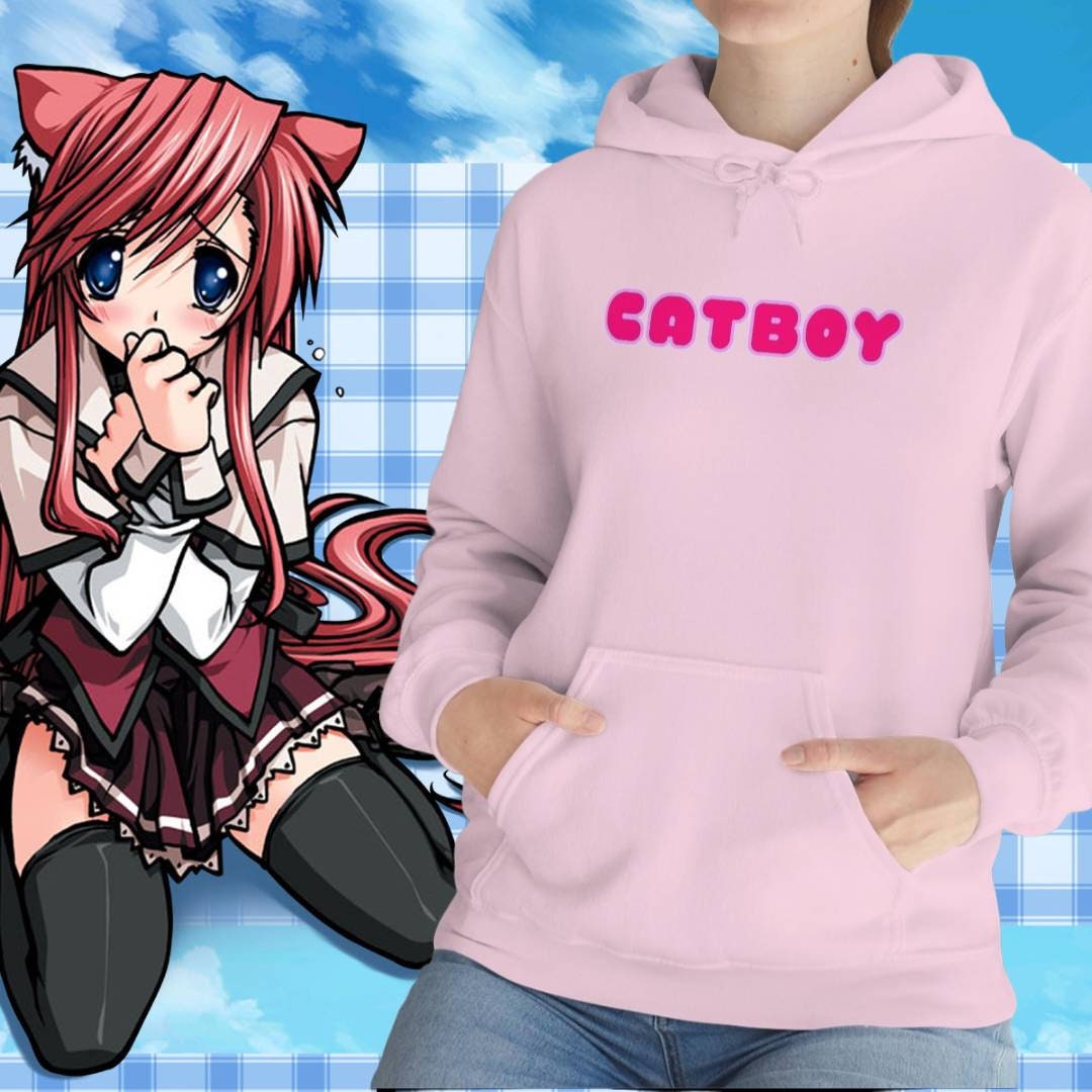 Catboy Hoodie - Catboy - Femboy - Weeb - Anime Lover - Nerd Gifts ...