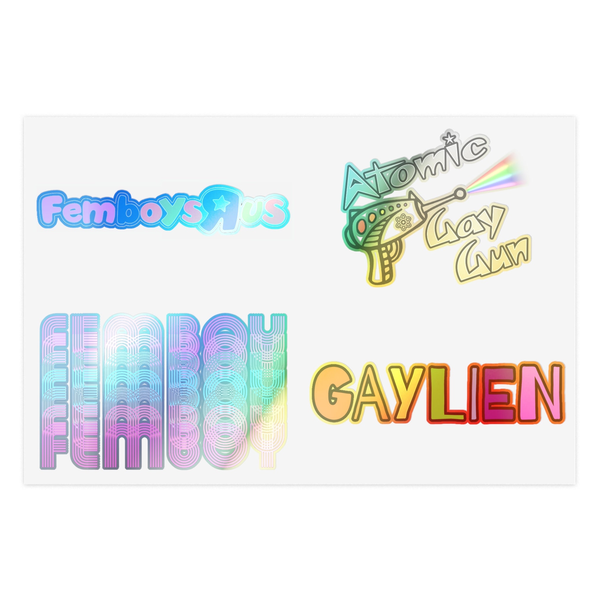 Super Gay Sticker Sheet 3 Femboy Femboys R Us Gaylien - Etsy