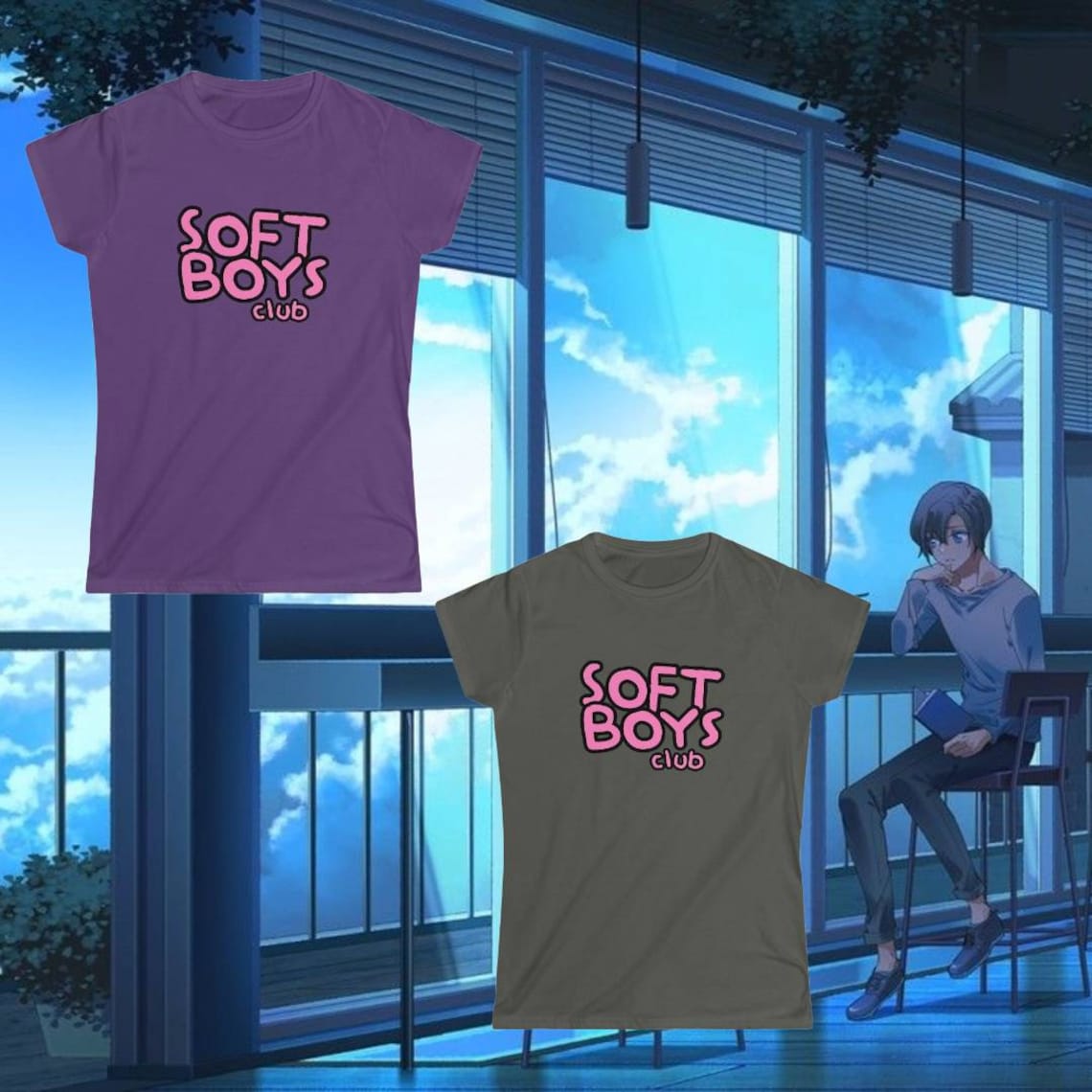 Soft Boys Club Feminine Cut T-shirt Femboy Clothes Sissy Sissies ...