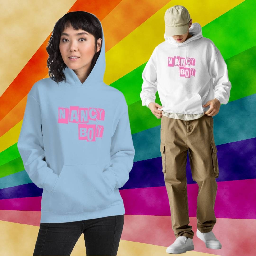 Nancy Boy Hoodie - Punk Aesthetic - LGBTQIA - Femboys - Sissies - Twink ...