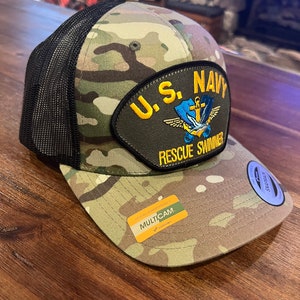 US Navy Rescue Swimmer Hat. Multicam Trucker - Etsy
