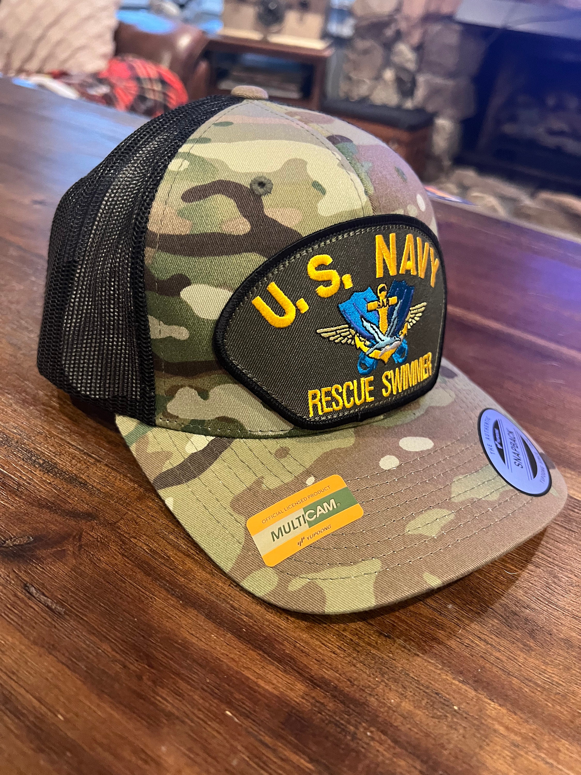 US Navy Rescue Swimmer Hat. Multicam Trucker - Etsy