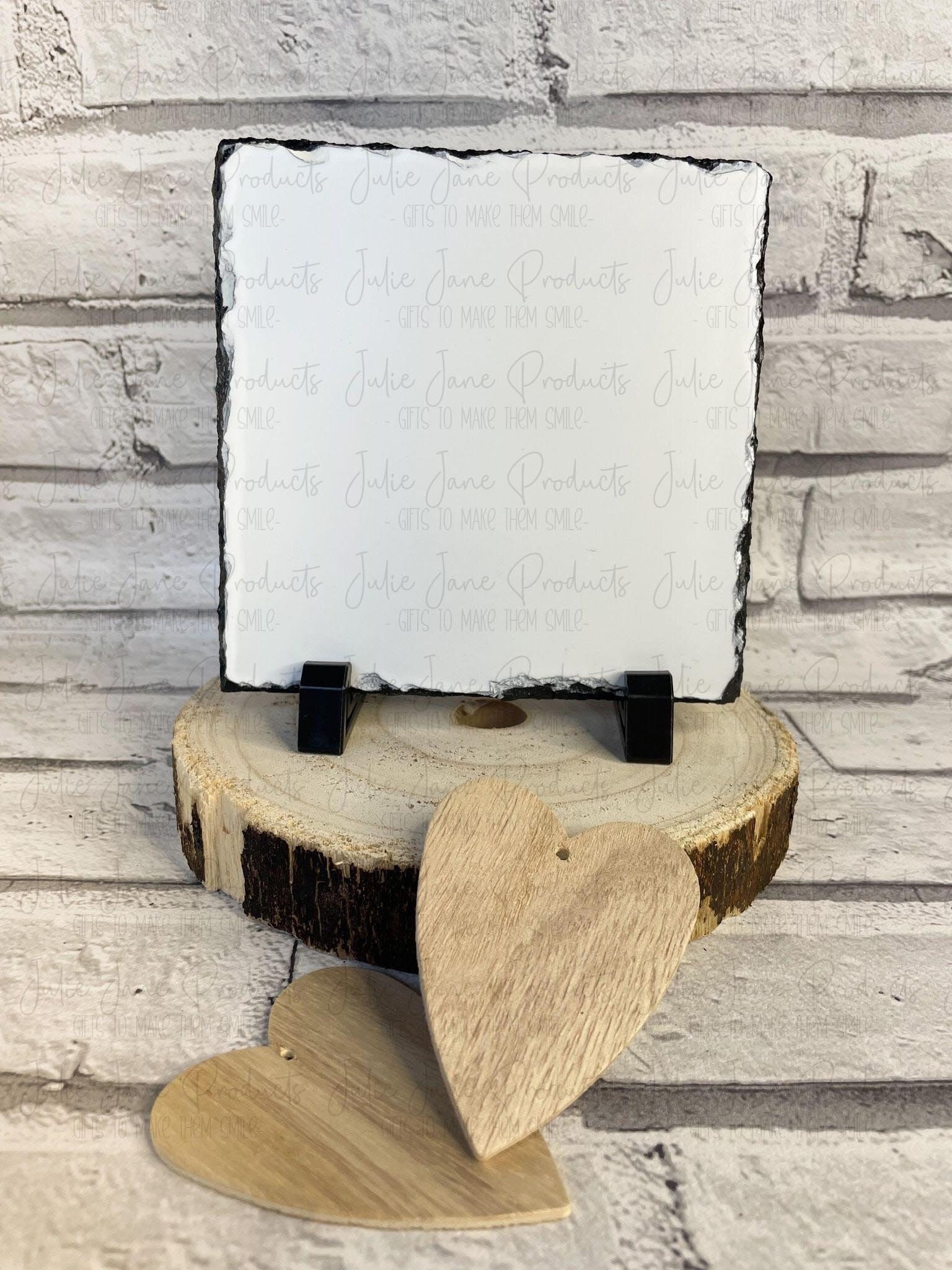 Square Photo Slate Mock up Sublimation Mock Ups Rock Slate Digital ...