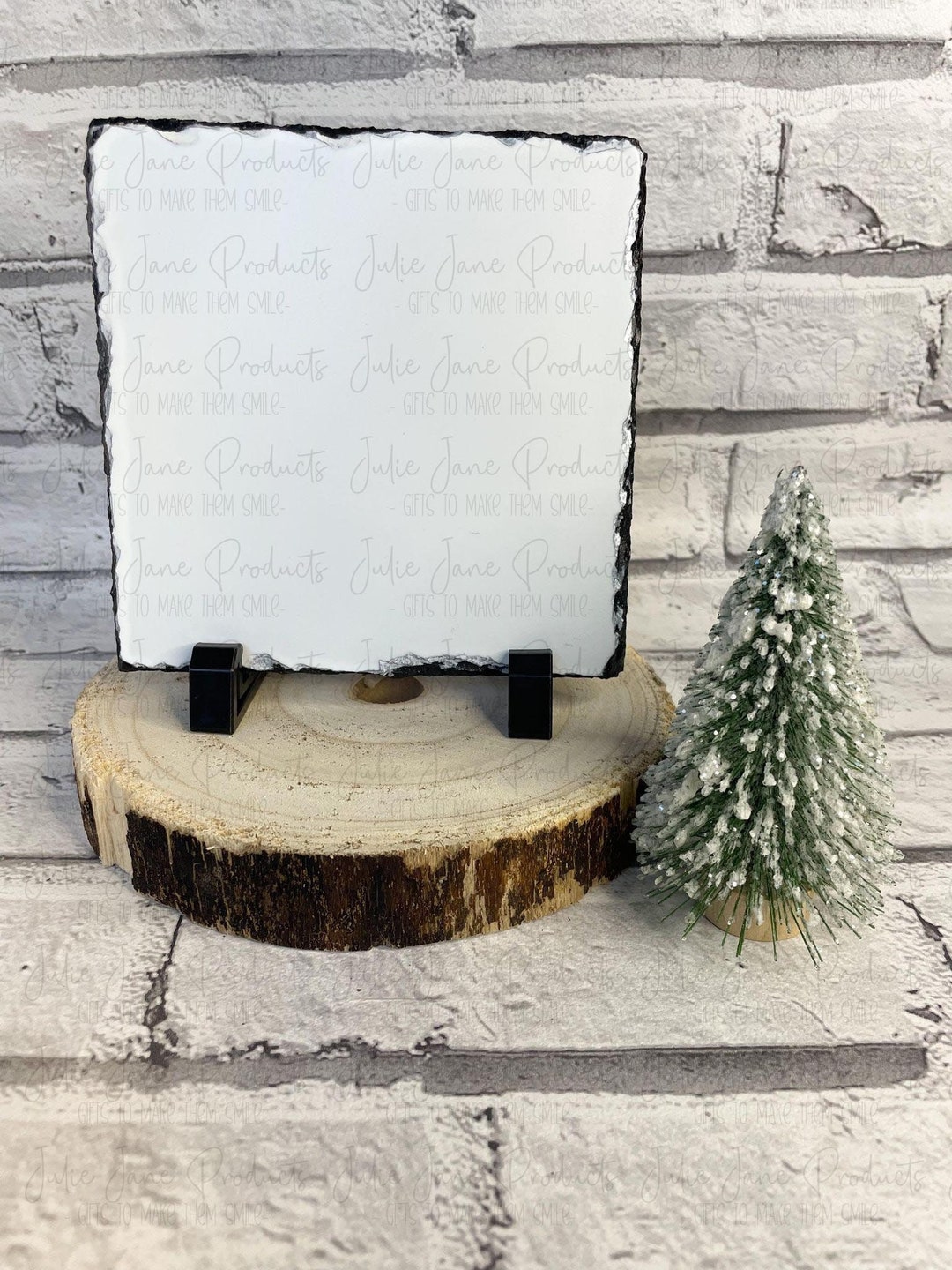 Square Photo Slate Mock up Christmas Theme Sublimation Mock Ups Rock ...