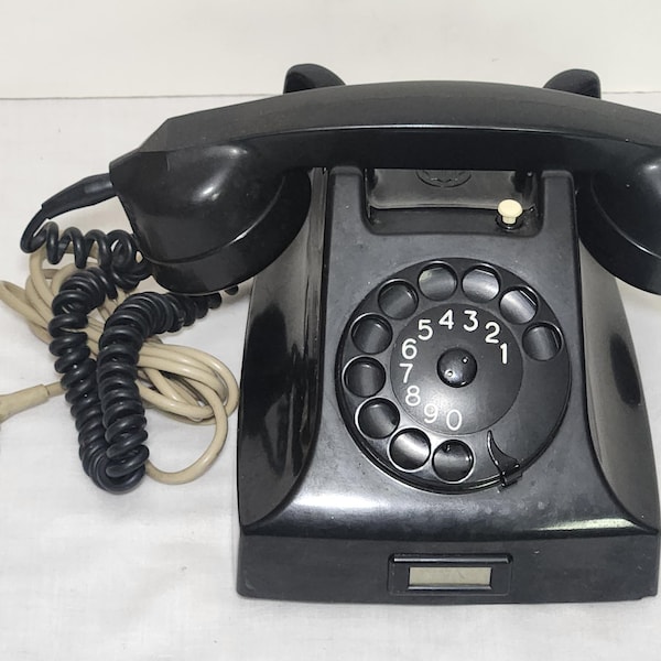 Black Bakelite Phone - Etsy