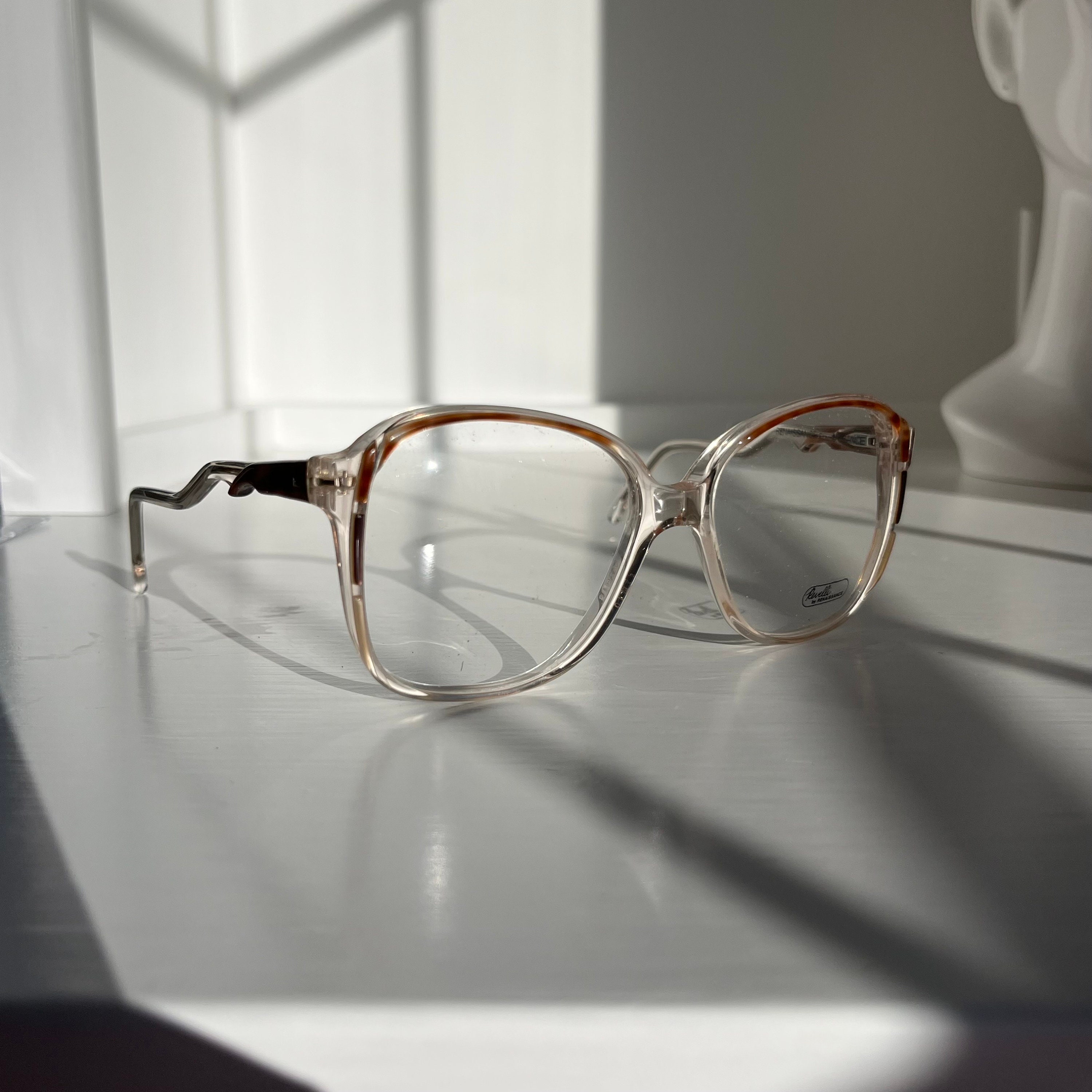 Drop Arm Multi-tone Oversize Eyeglass Frames With Tortoiseshell 54-18 ...