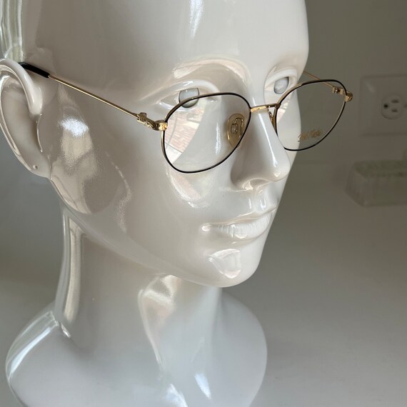 Black and Gold Bob Mackie Wire Frames - Vintage 1980s… - Gem