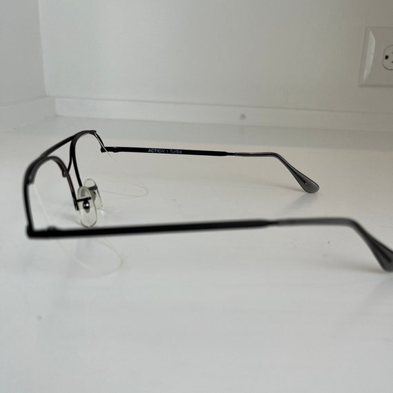 Action Man Semi-Rimless Black Aviator Frames - No Len… - Gem