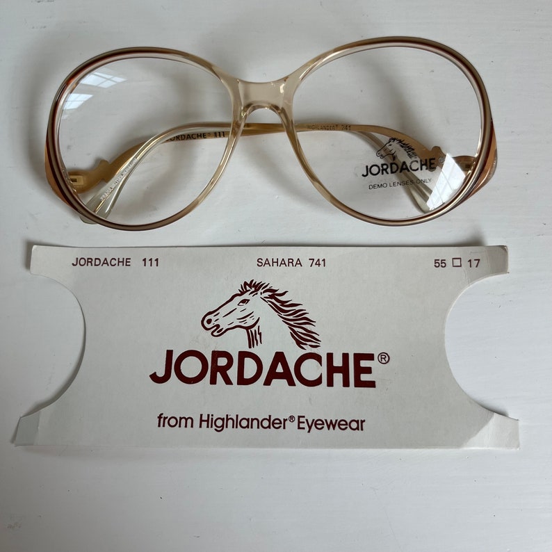 Jordache Drop-arm Round Plastic Frames in Brown and Beige Fade - 55-17 ...