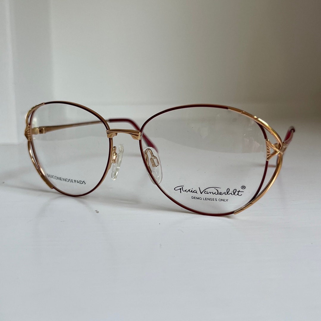 Red Wire Frames With Open Wire Work Temples - Gloria Vanderbilt - 56-16 ...
