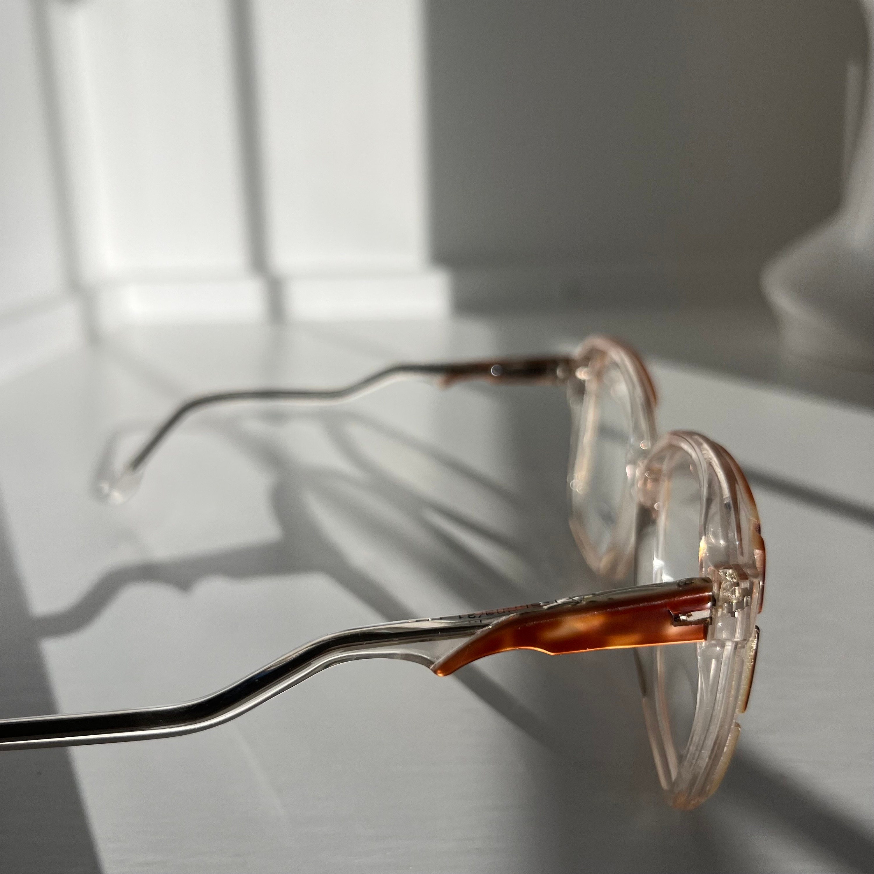 Drop Arm Multi-tone Oversize Eyeglass Frames With Tortoiseshell 54-18 ...