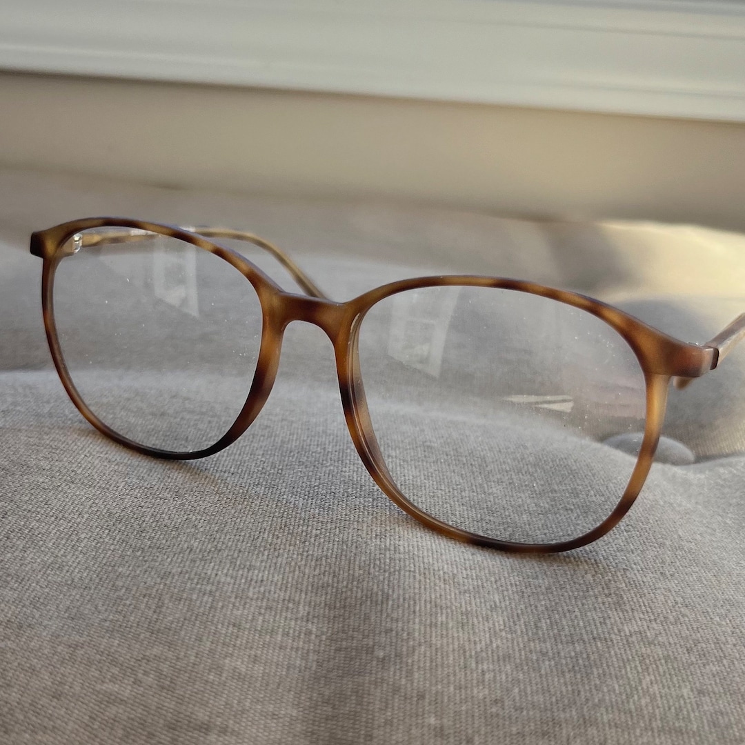 Matte Blonde Tortoise Shell Look Round Frames - Plastic - 53-17-135 ...