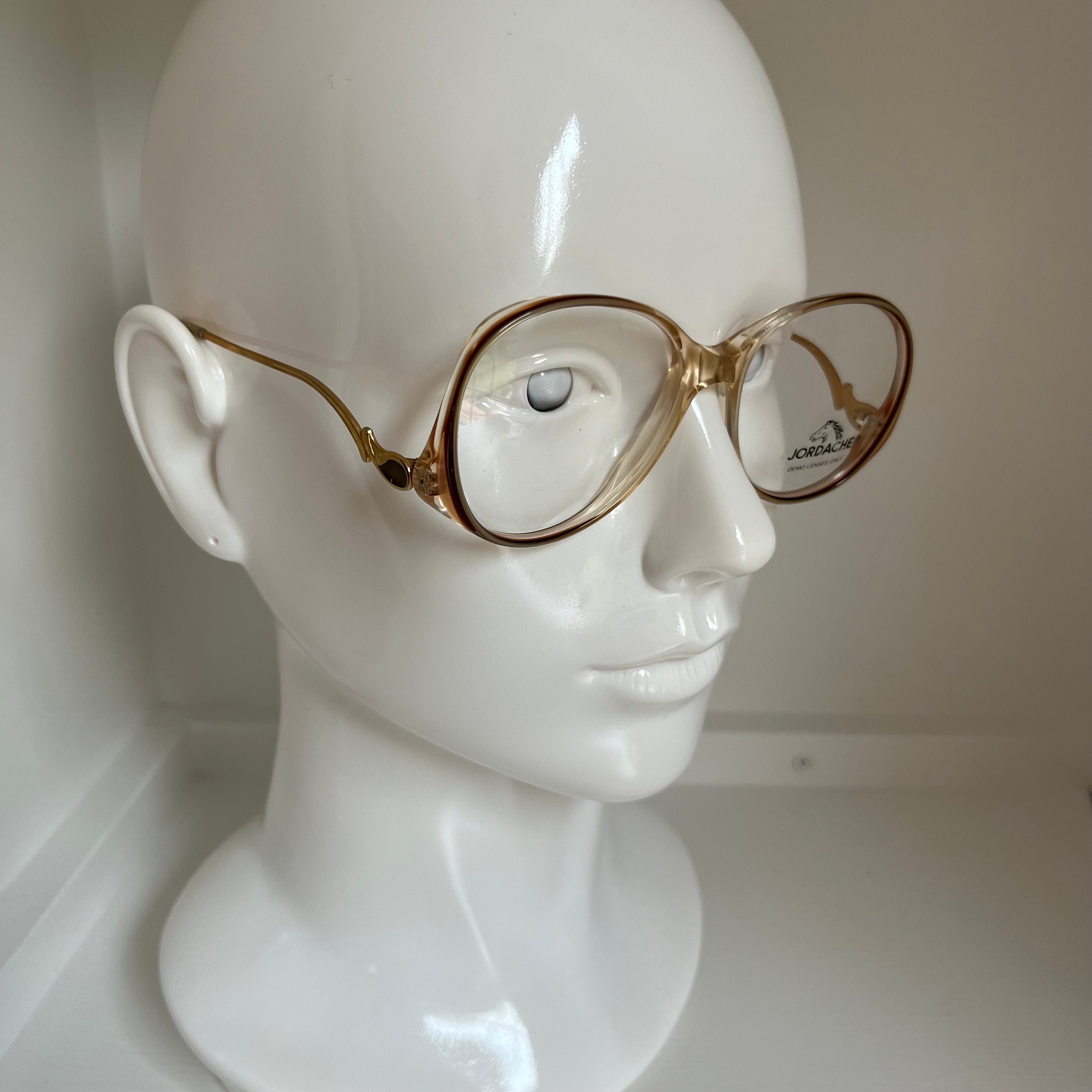 Jordache Drop-arm Round Plastic Frames in Brown and Beige Fade - 55-17 ...