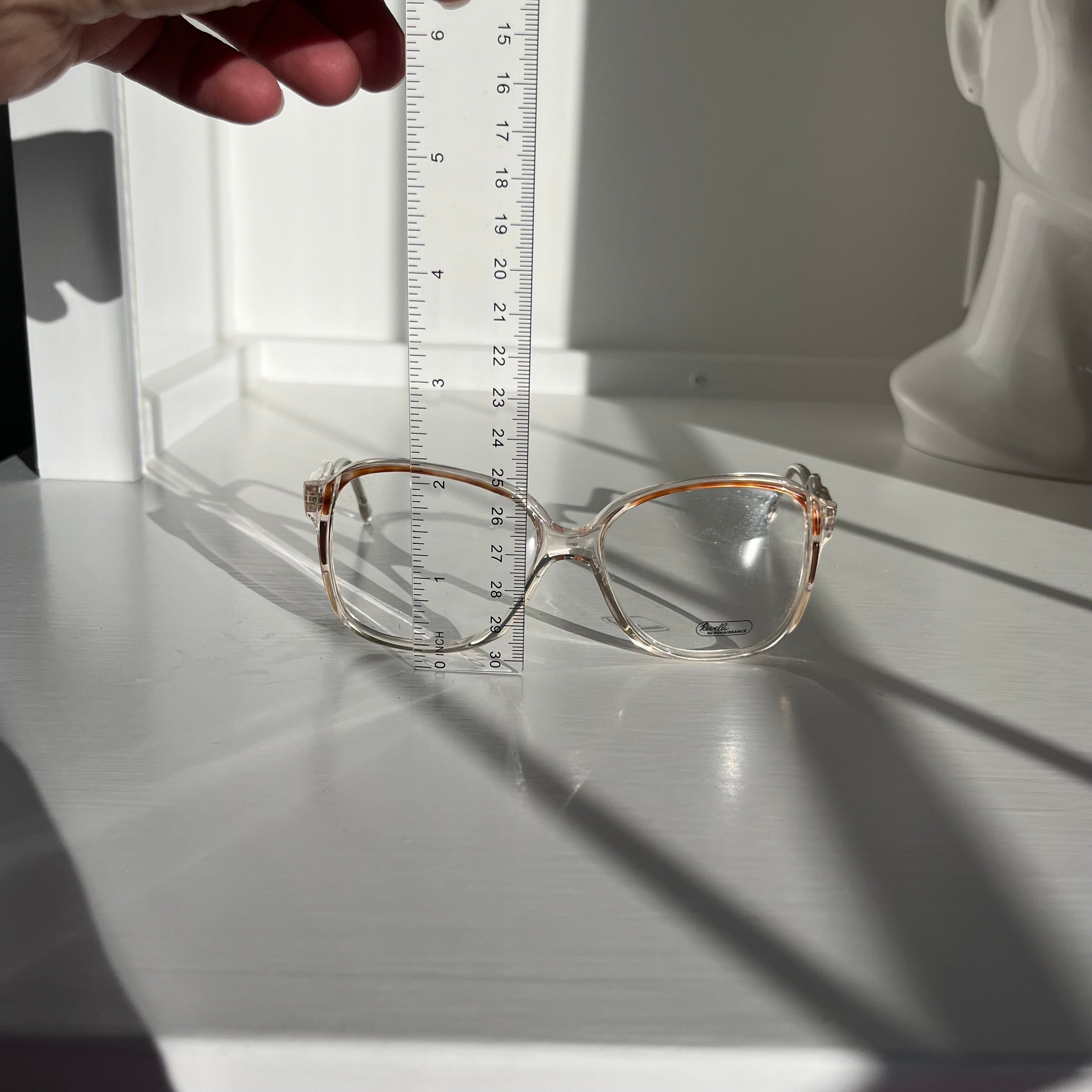 Drop Arm Multi-tone Oversize Eyeglass Frames With Tortoiseshell 54-18 ...