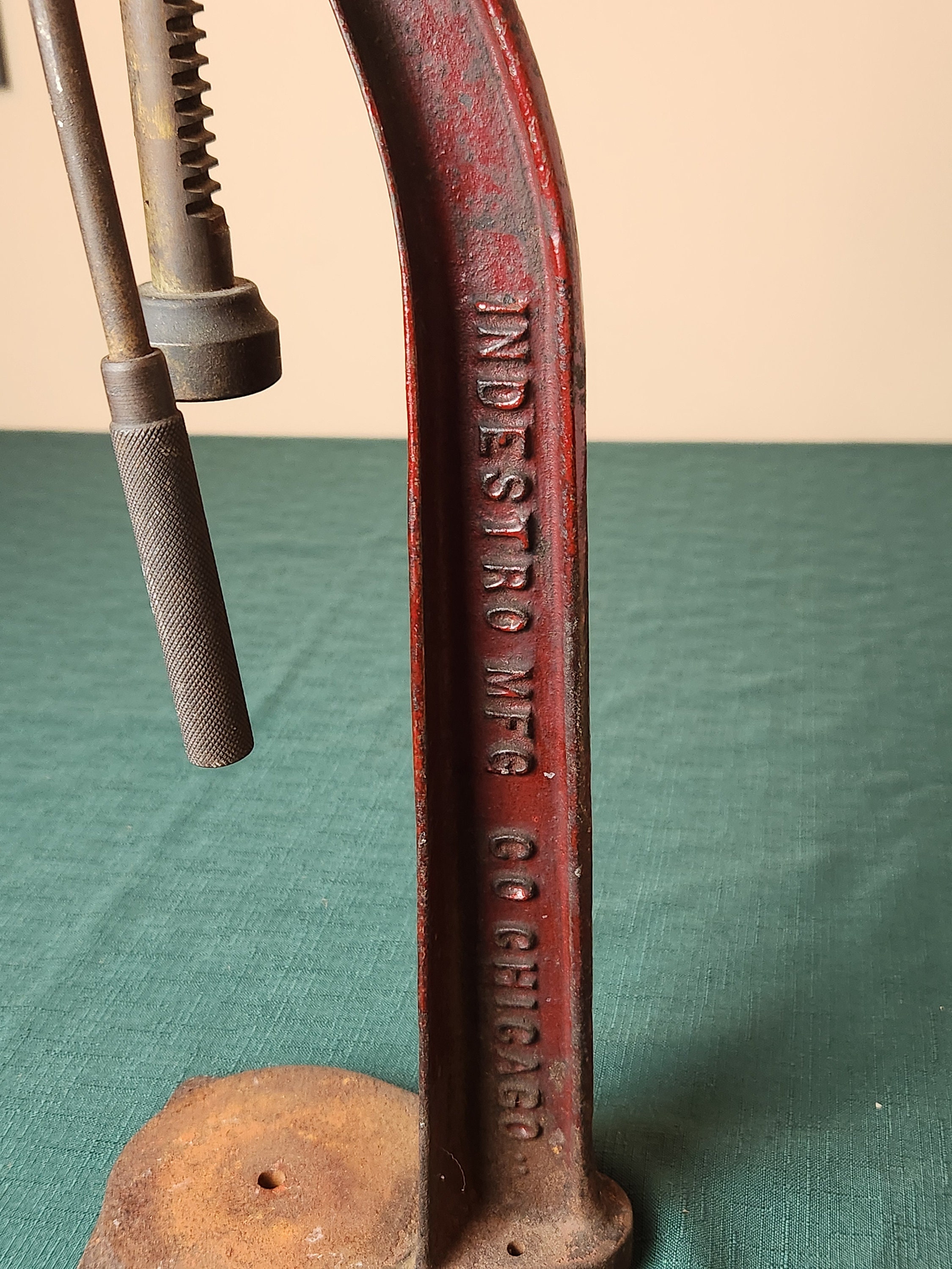 Antique Industrial Bottle Capper Indestro Mfg. Co. Usable or for Decor ...