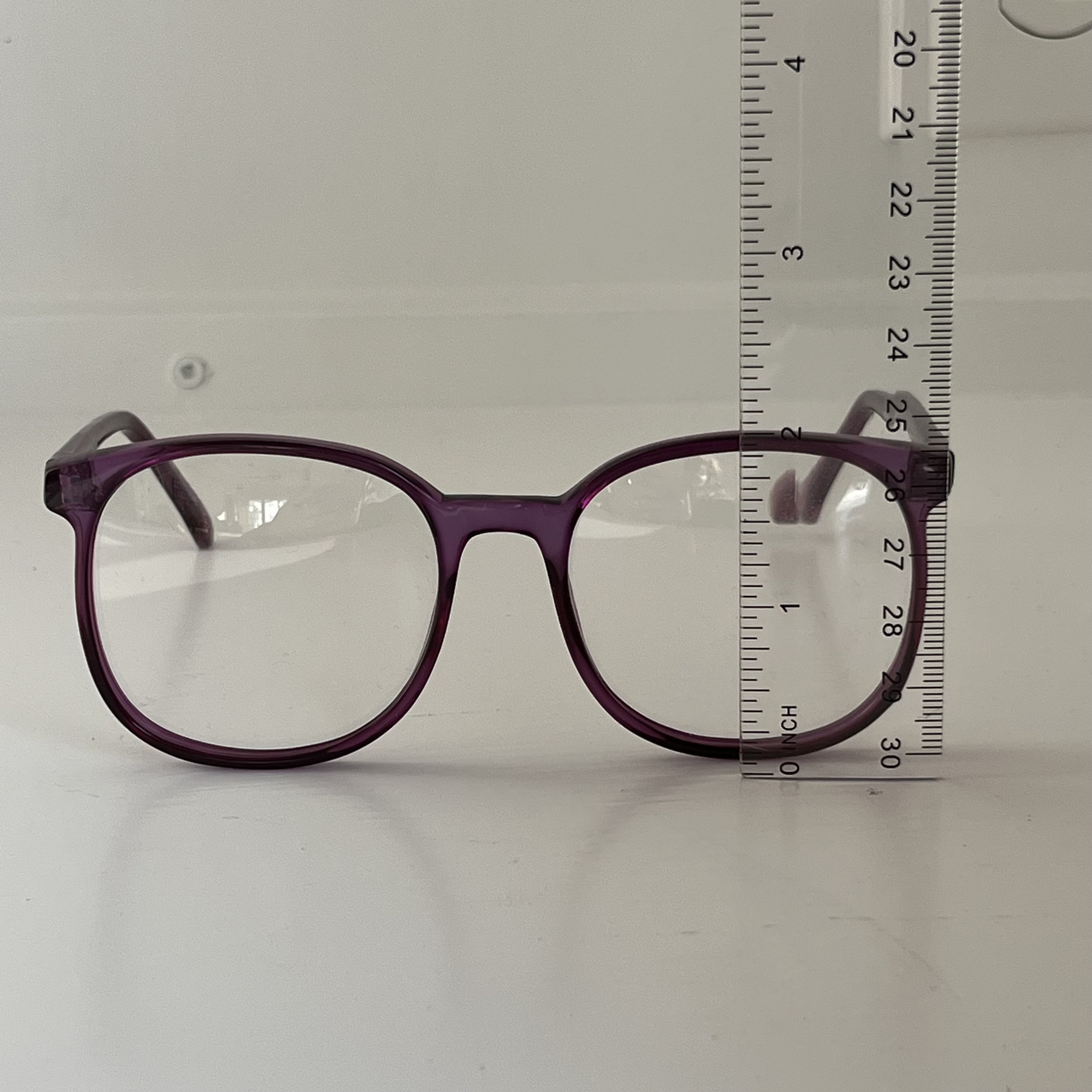 Purple Preppy Frames Rounded New Old Stock Demo Lenses Jenny 52-21-135 ...