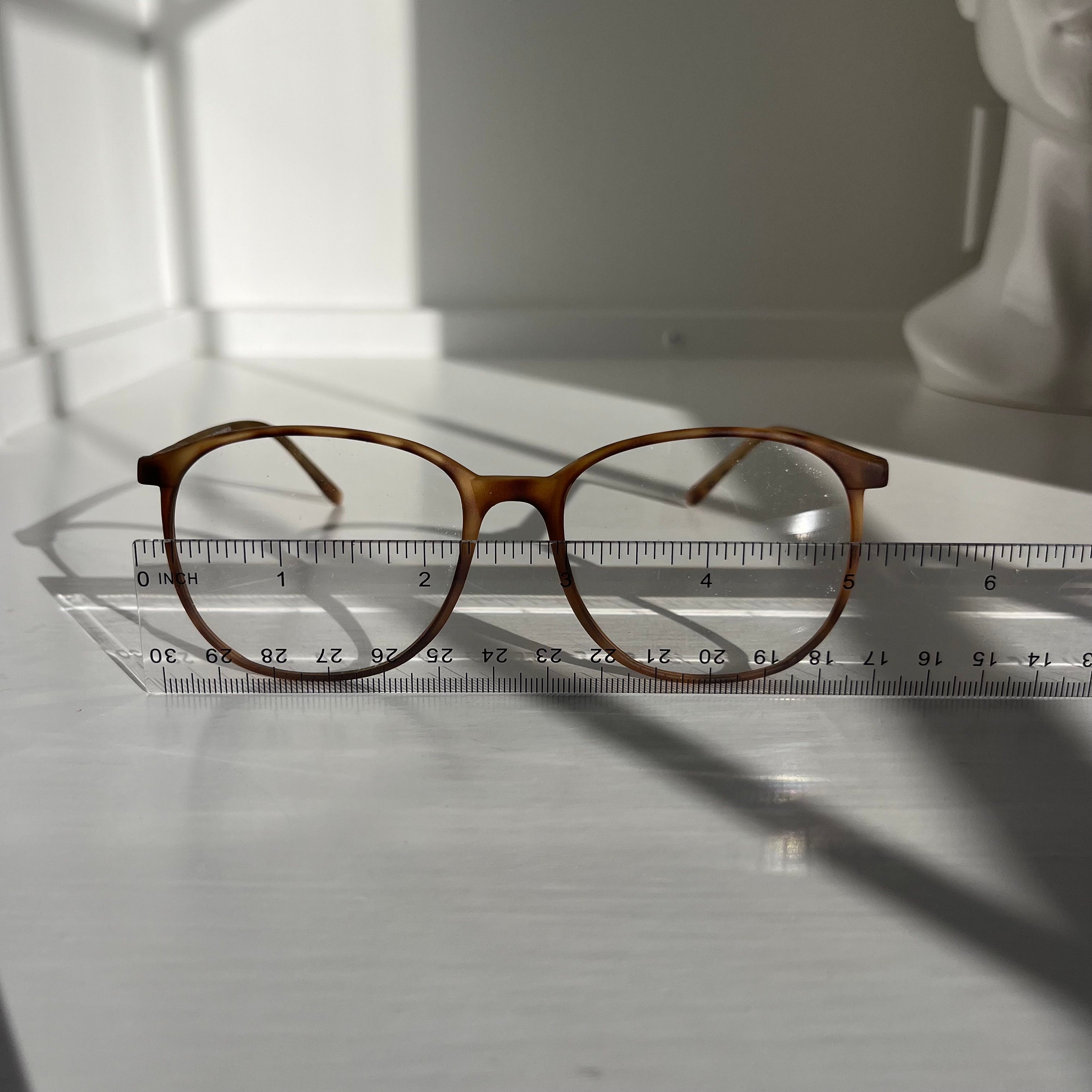 Matte Blonde Tortoise Shell Look Round Frames Plastic 53-17-135 New Old ...
