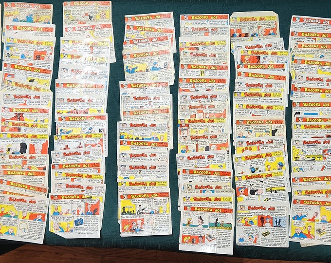 Vintage Bazooka Joe Comic Gum Wrappers - 1950s - Lot of 80, Some Large ...