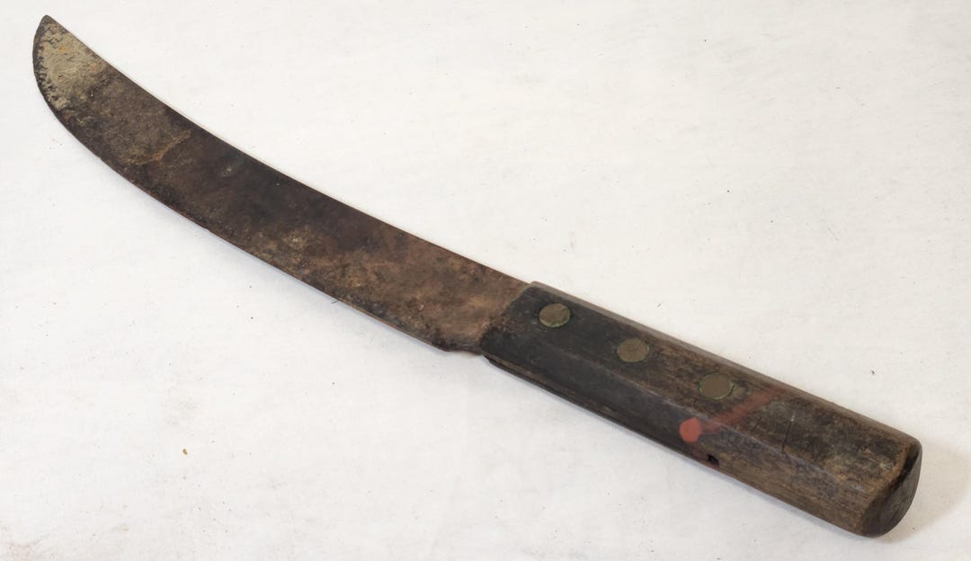 Antique Butcher Kitchen Knife - 15 In. With 10 in Blade - Old File ...