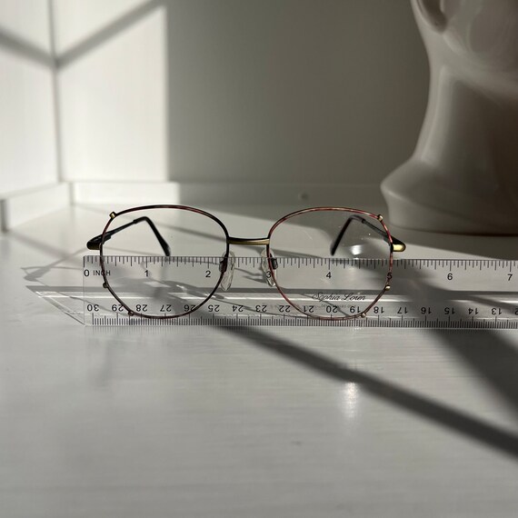 Sophia Loren Burgundy Antique Gold Metal Frames New O… - Gem