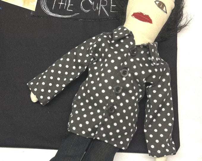 Rare Robert Smith Hand Made, Embroidered Art Doll & Embroidered Tote ...