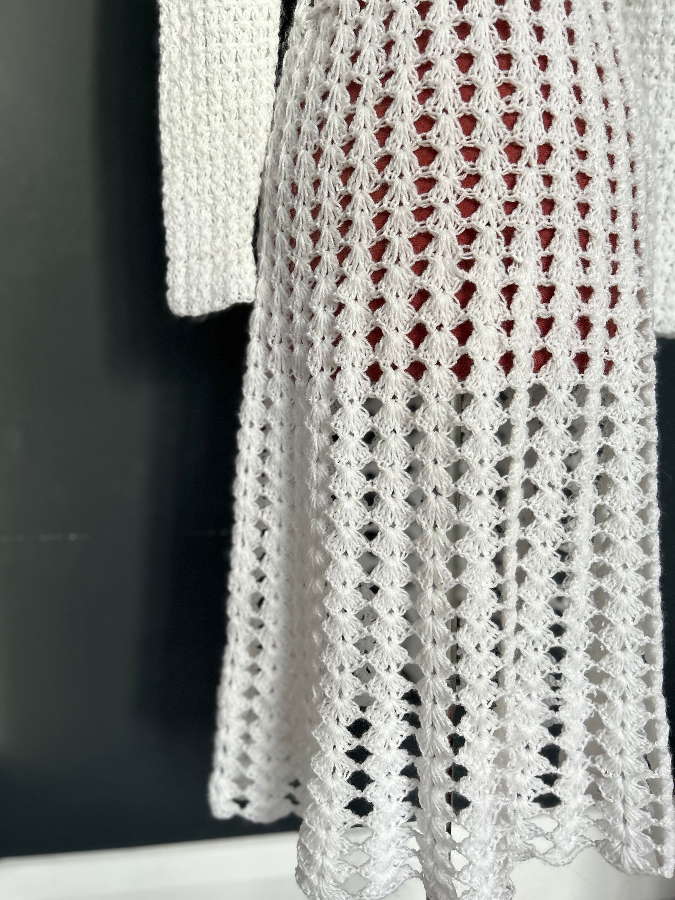 Vintage Boho/hippie Style Ivory Crochet Dress Size 8-10 - Etsy