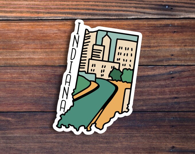 I Love Indiana Custom Vinyl Decal Sticker Choose Your Color and Size - Etsy