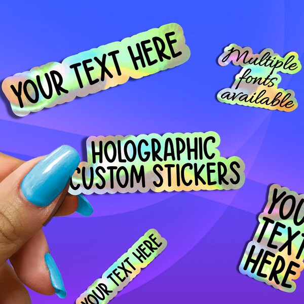 Holographic Sticker - Etsy