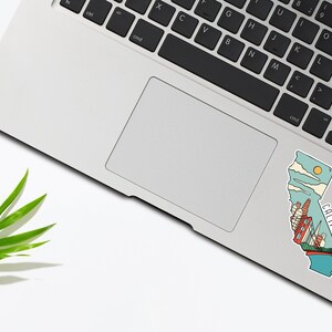 California State Sticker, California Map-shaped Sticker, US State ...